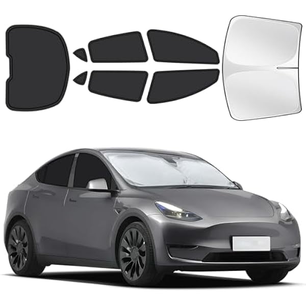 for Tesla Model Y 2020-2025 Car Window Shades, 8pcs Privacy Sun Shade ...