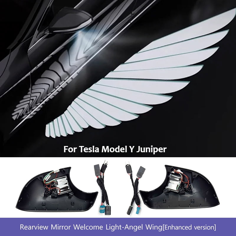 Tesla Model Y 2021-2025 Juniper Side Mirror LED Welcome Light | Angel ...