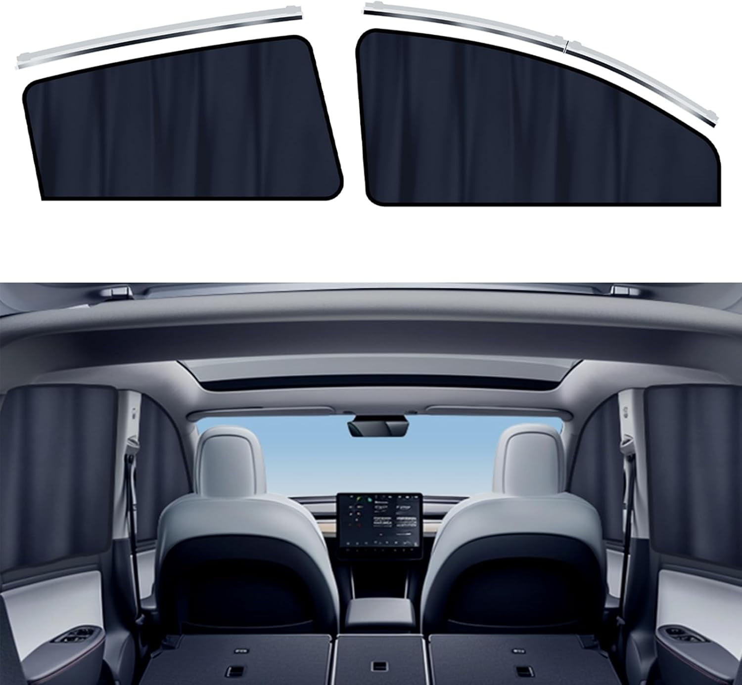 Tesla Model Y/3 Sunshade, Magnetic Side Window Sun Shade for Tesla, Car ...