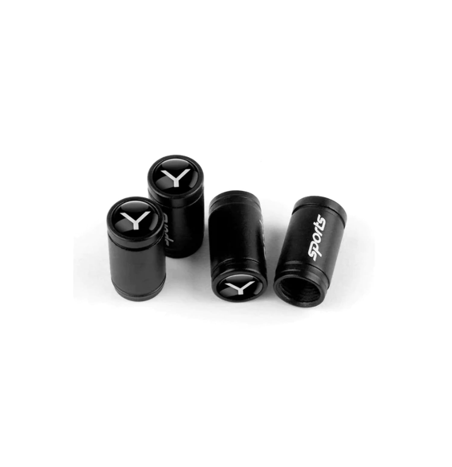 Tesla Model Y, Aluminum Black Valve Stem Caps, 2020-2024 - Walmart.com