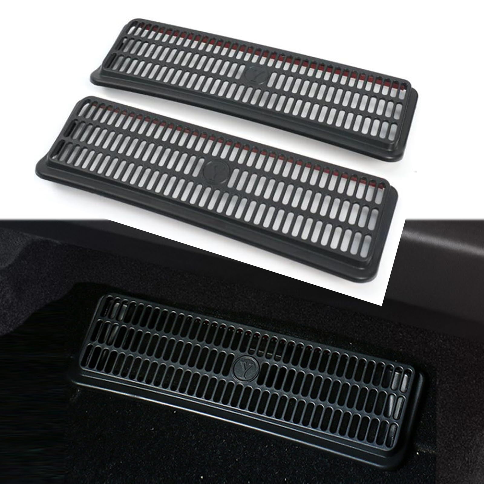 Tesla Model Y Backseat CI30 Air Vent Cover, Under Seat Air Flow Vent ...