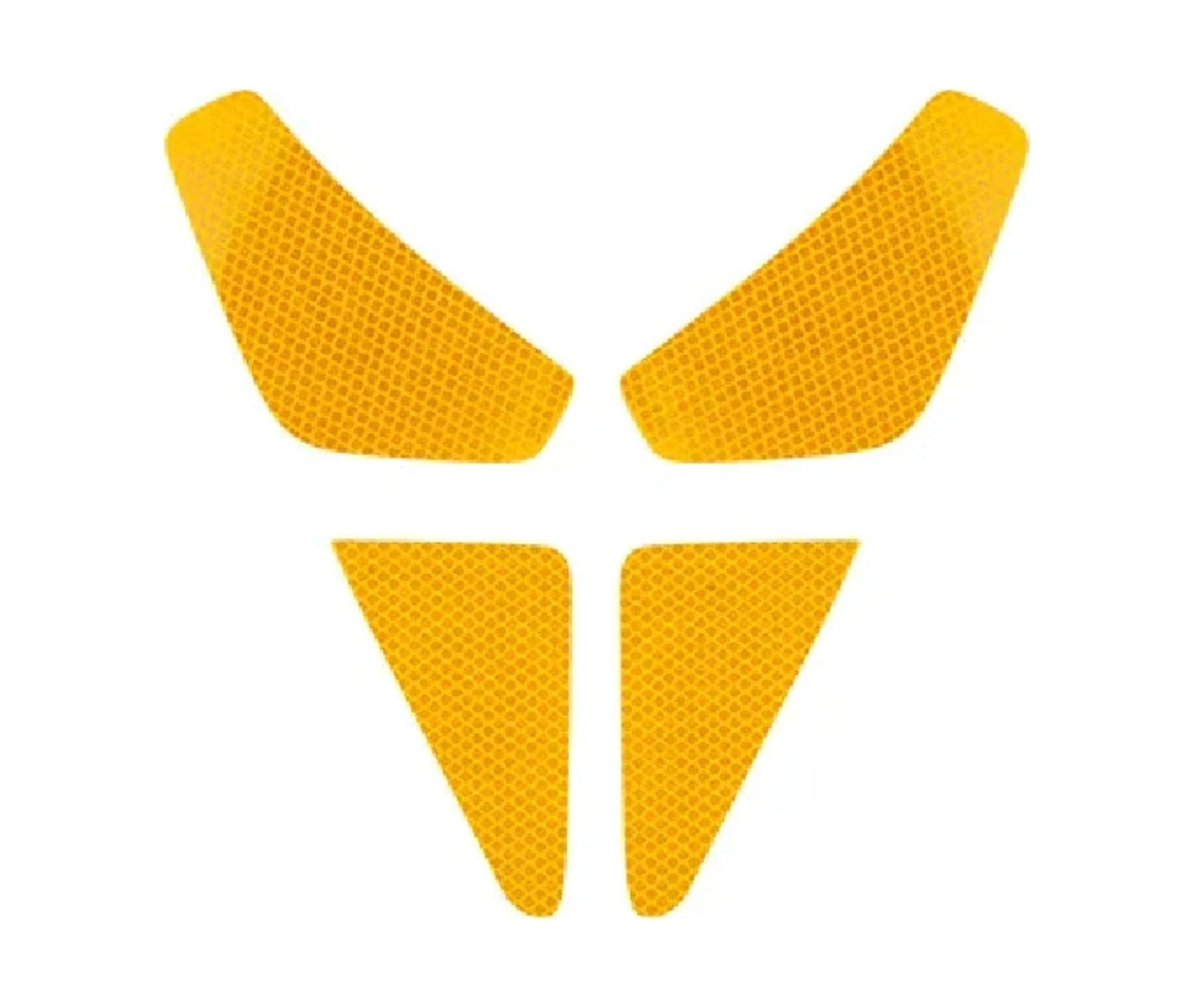 Tesla Model Y Door Reflective Warning Stickers, Yellow, 2020-2024 ...