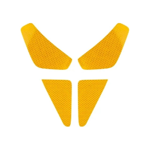 Tesla Model Y Door Reflective Warning Stickers, Yellow, 2020-2024 ...