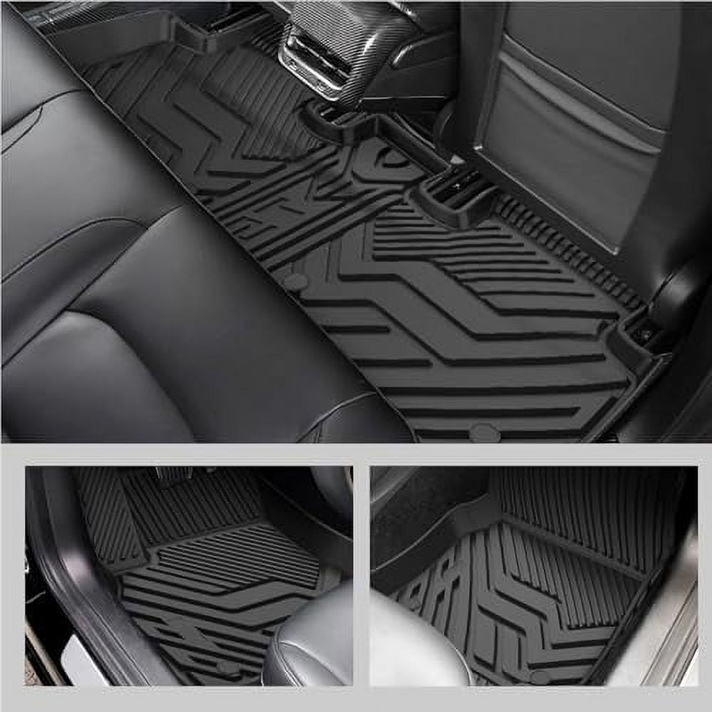 Tesla Model Y Floor Mats TPE 2020 2021 2022 2023 2024 All-Weather Front ...