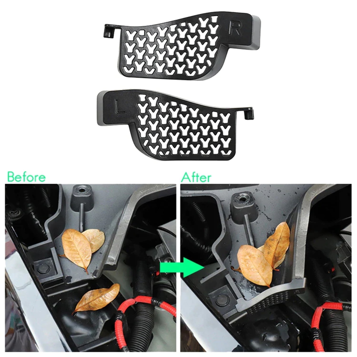 Tesla Model Y Front Frunk Drainage Channels Anti-Blocking Cover Vents ...