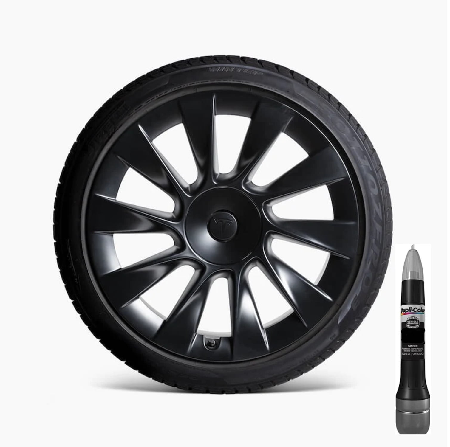 Tesla Model Y Induction Wheel Touch Up Paint Flat Black Walmart