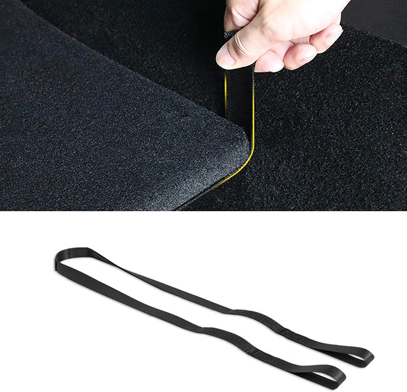 Tesla Model Y Rear Forward Trunk Board Lift Straps, Rear Trunk Board ...