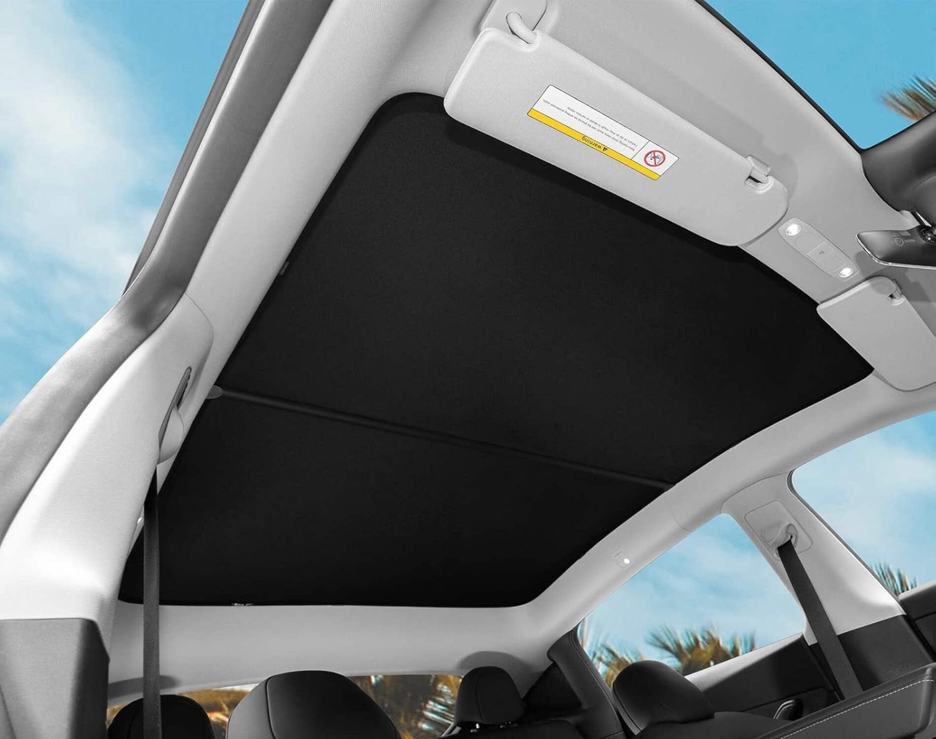 Tesla Model Y Skylight Sunroof Sunshades, Foldable, Storage Case, W ...