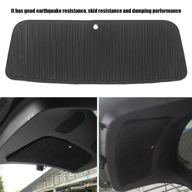 Tesla Model Y Tailgate Trunk Lid Protection Mat, Black TPE, Custom Fit ...