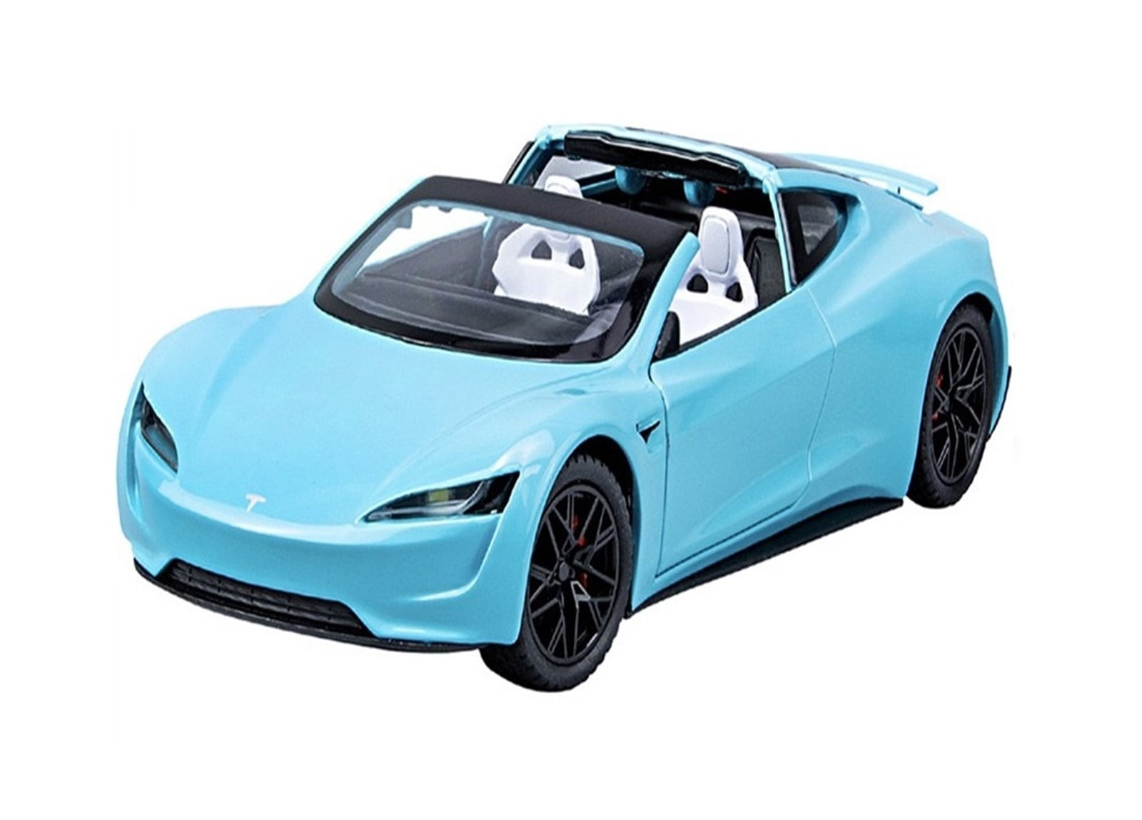 Tesla Roadster 1/24 Miniature Metal Car with Lights and Sound - Walmart.com