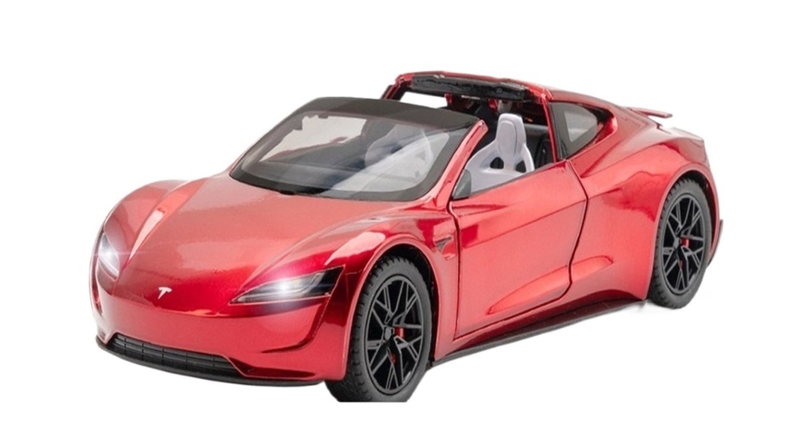 Tesla Roadster 1/24 Miniature Metal Car with Lights and Sound - Walmart.com