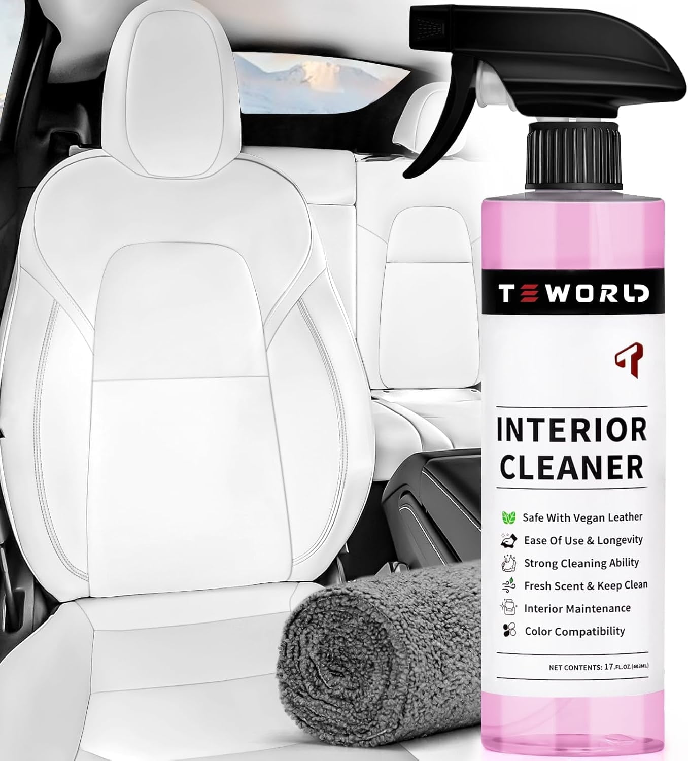 Tesla Seat Cleaner Remover Stain Biodegradable, Safe On White & Black ...