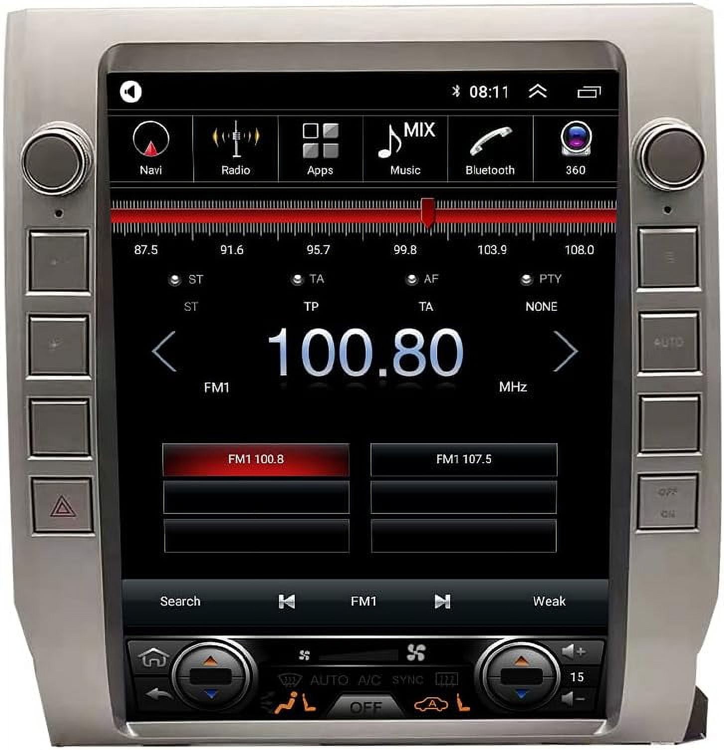 Tesla Style Car CarPlay Android Auto Navigation Stereo GPS Radio Camera ...