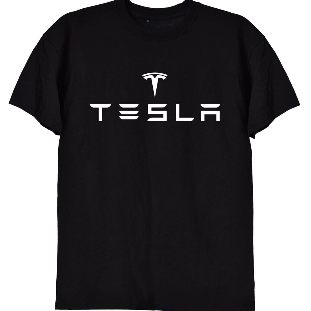 Tesla T-Shirt, Cool Cotton Model S Logo Tee, Space X Elon Musk Fan ...