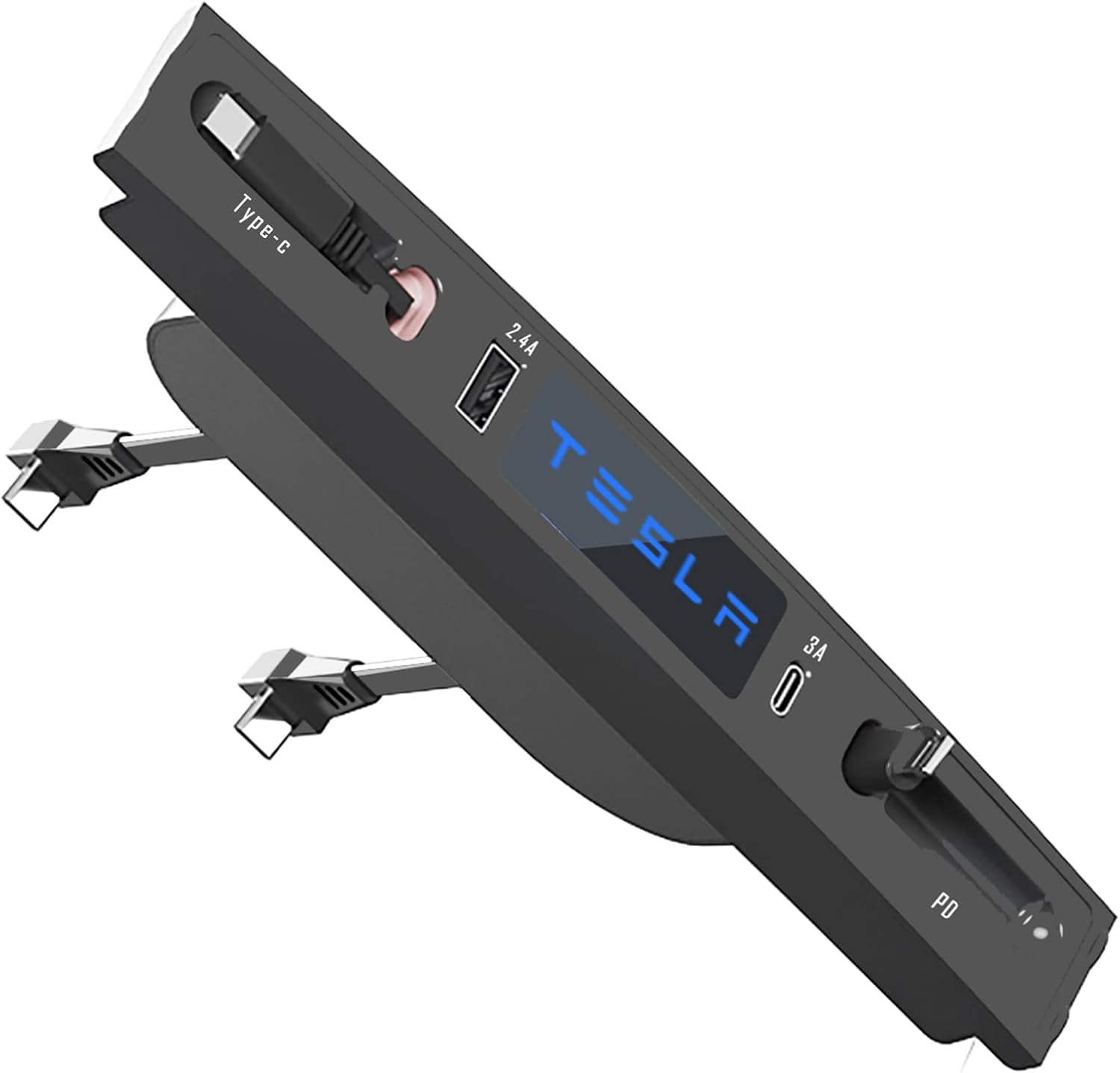 for Tesla USB Hub,Fast Charge with Cable Adapter for Tesla Model 3 ...