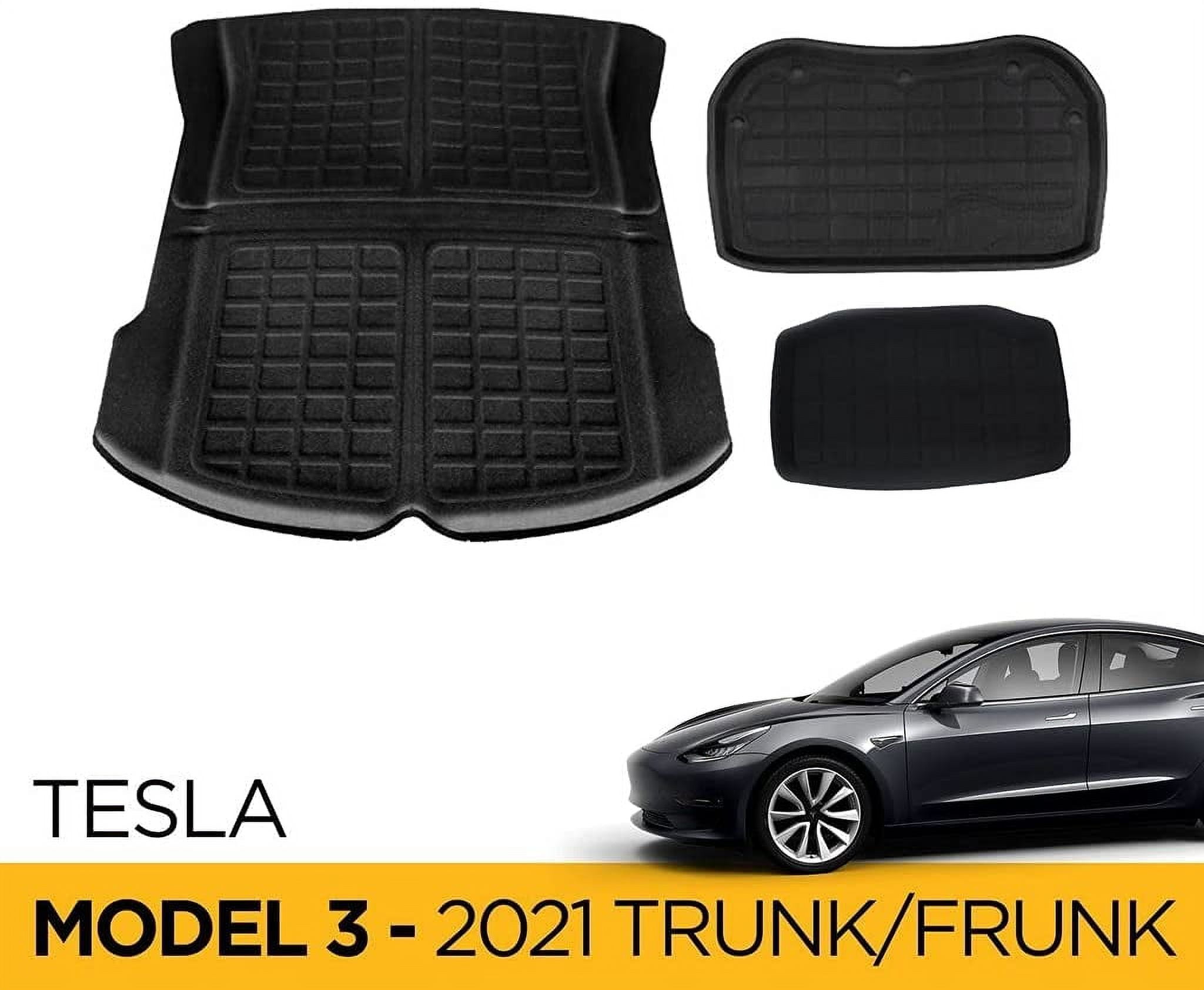 TeslaShields Custom Fit Tesla Model 3 2021 Frunk & Trunk Mat ...