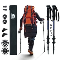 Powrx Multi-Purpose Collapsible Nordic Walking Sticks, Aluminium ...