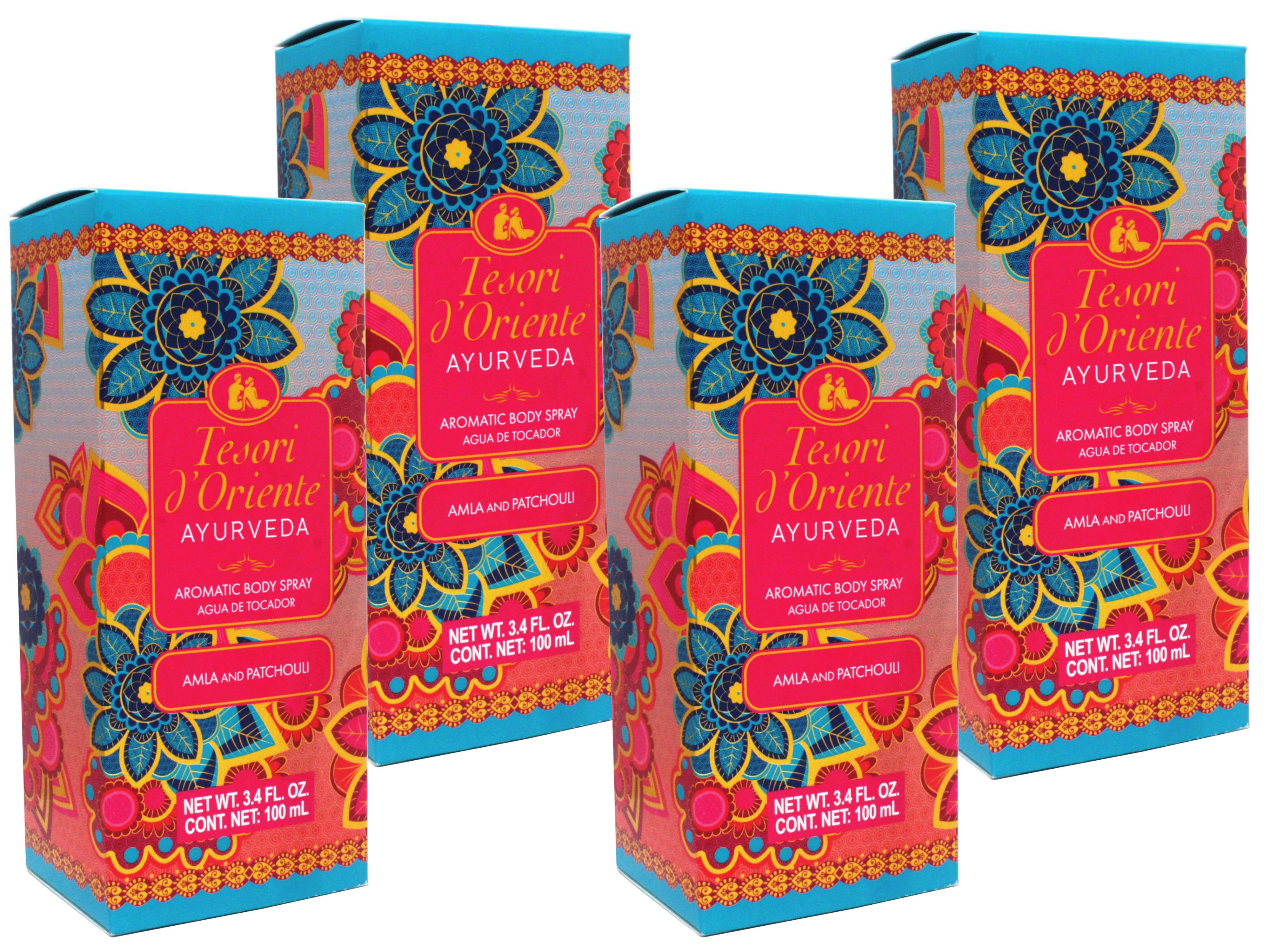 Tesori d'Oriente Ayurveda Aromatic Body Spray, Alma and Patchouli Scent ...