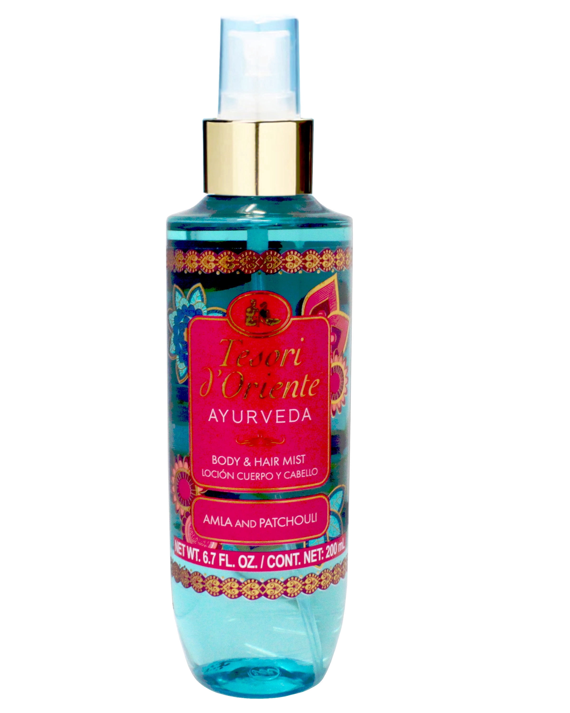Tesori d'Oriente Body and Hair Mist Ayurveda Alma and Patchouli Scent 6 ...