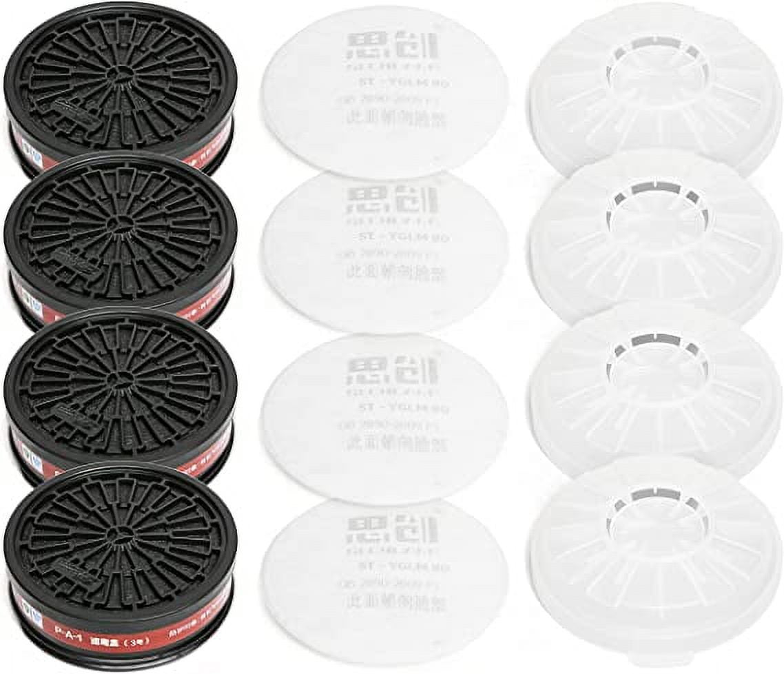 Tesoro Moda P-A-1 LDY3 Dual Respirator Filters - 4 Set, Fits Full Masks ...