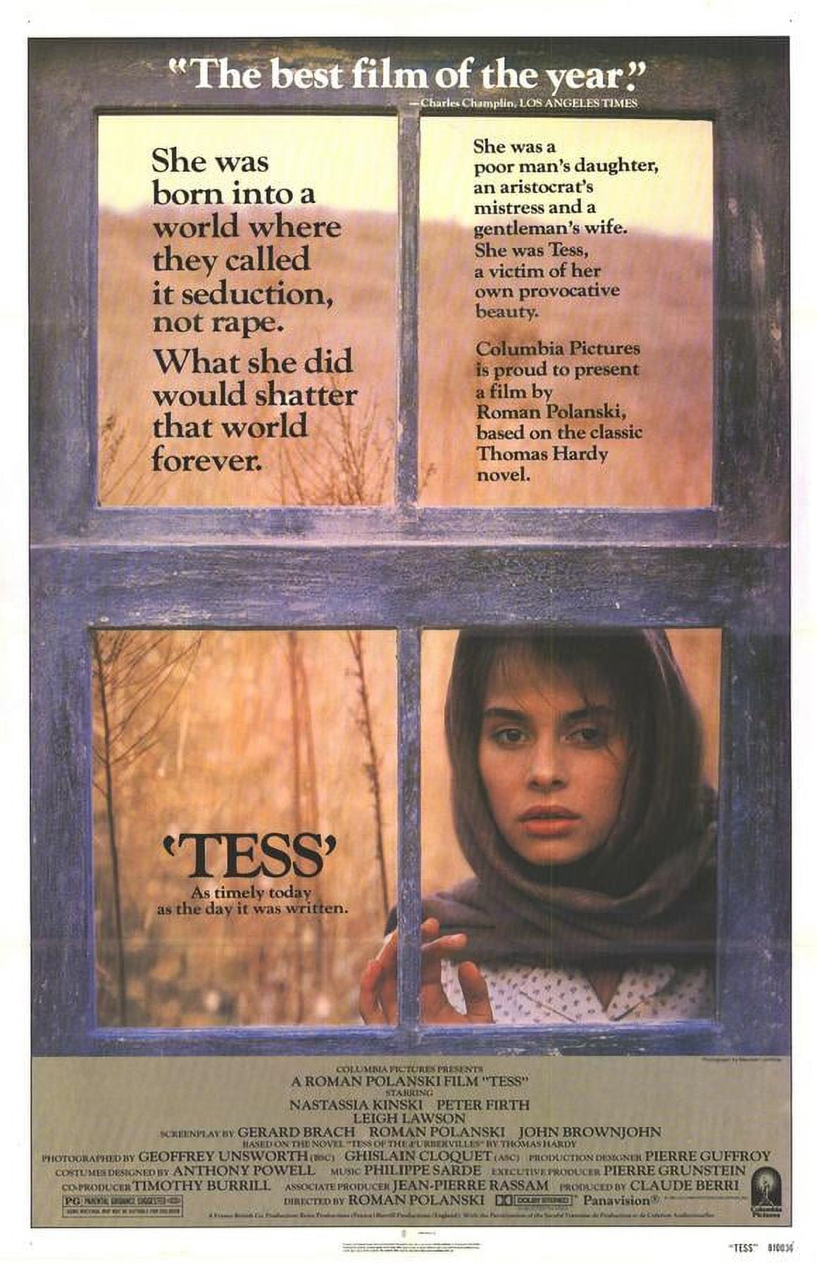 Tess - movie POSTER (Style A) (27" x 40") (1981) - Walmart.com