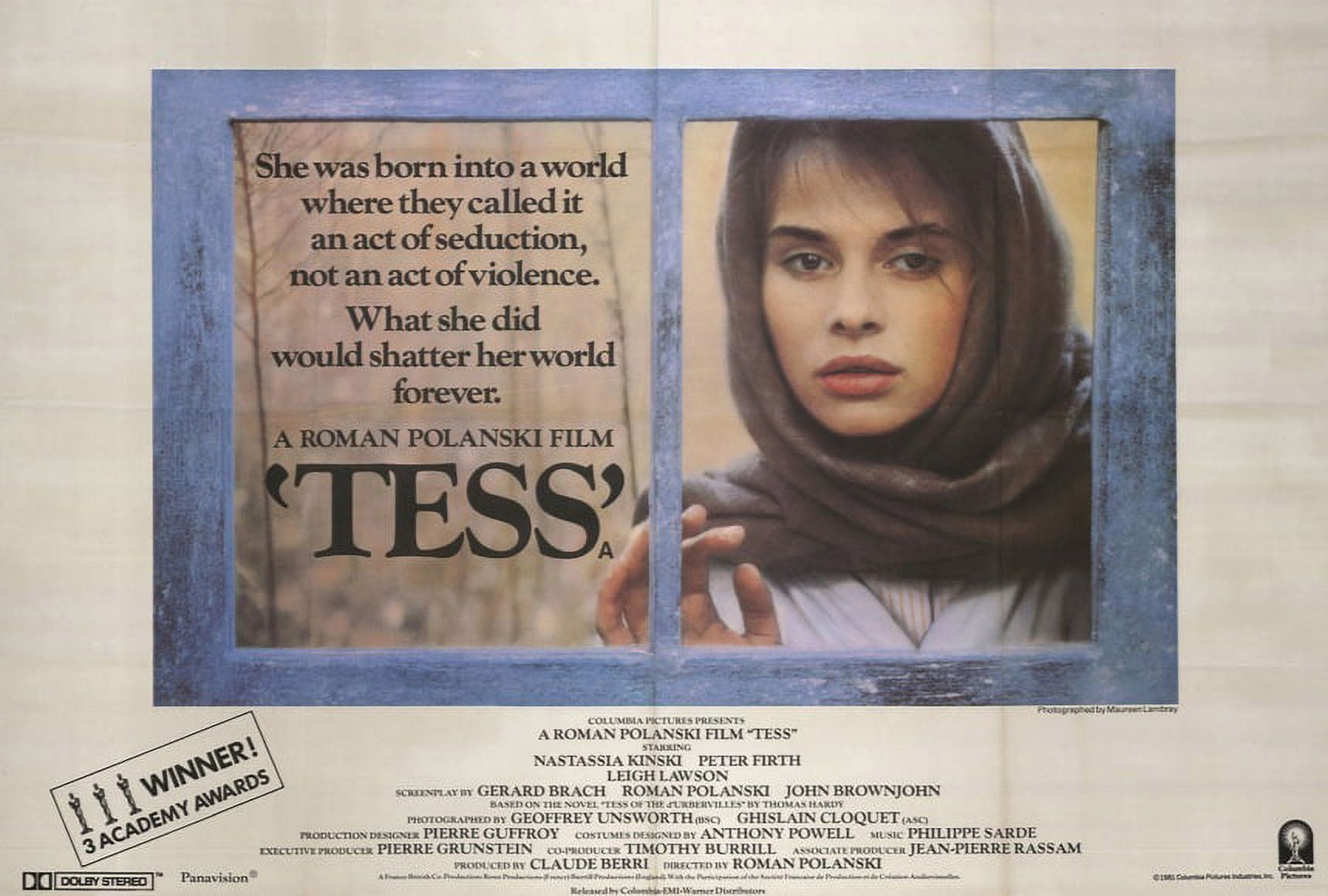 Tess - movie POSTER (Style B) (27" x 40") (1981) - Walmart.com