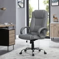 Tessa High-Back Executive Office Chair, 360-Degree Swivel Leather ...