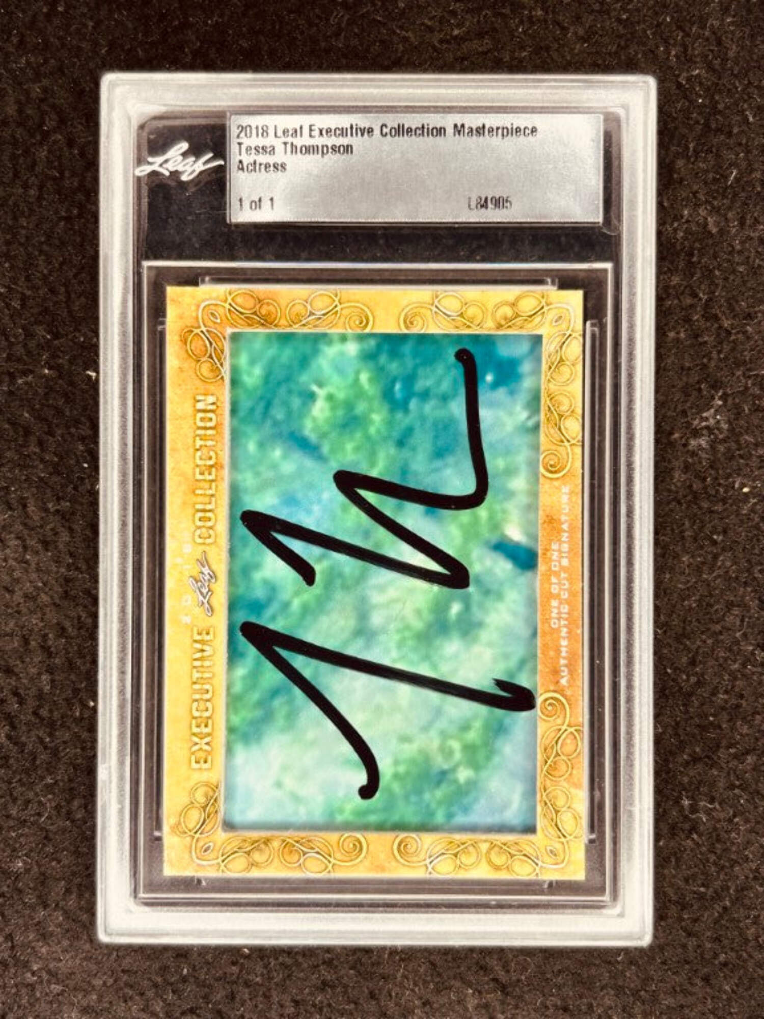 Tessa Thompson 2018 Leaf Masterpiece Cut Signature certified autograph ...