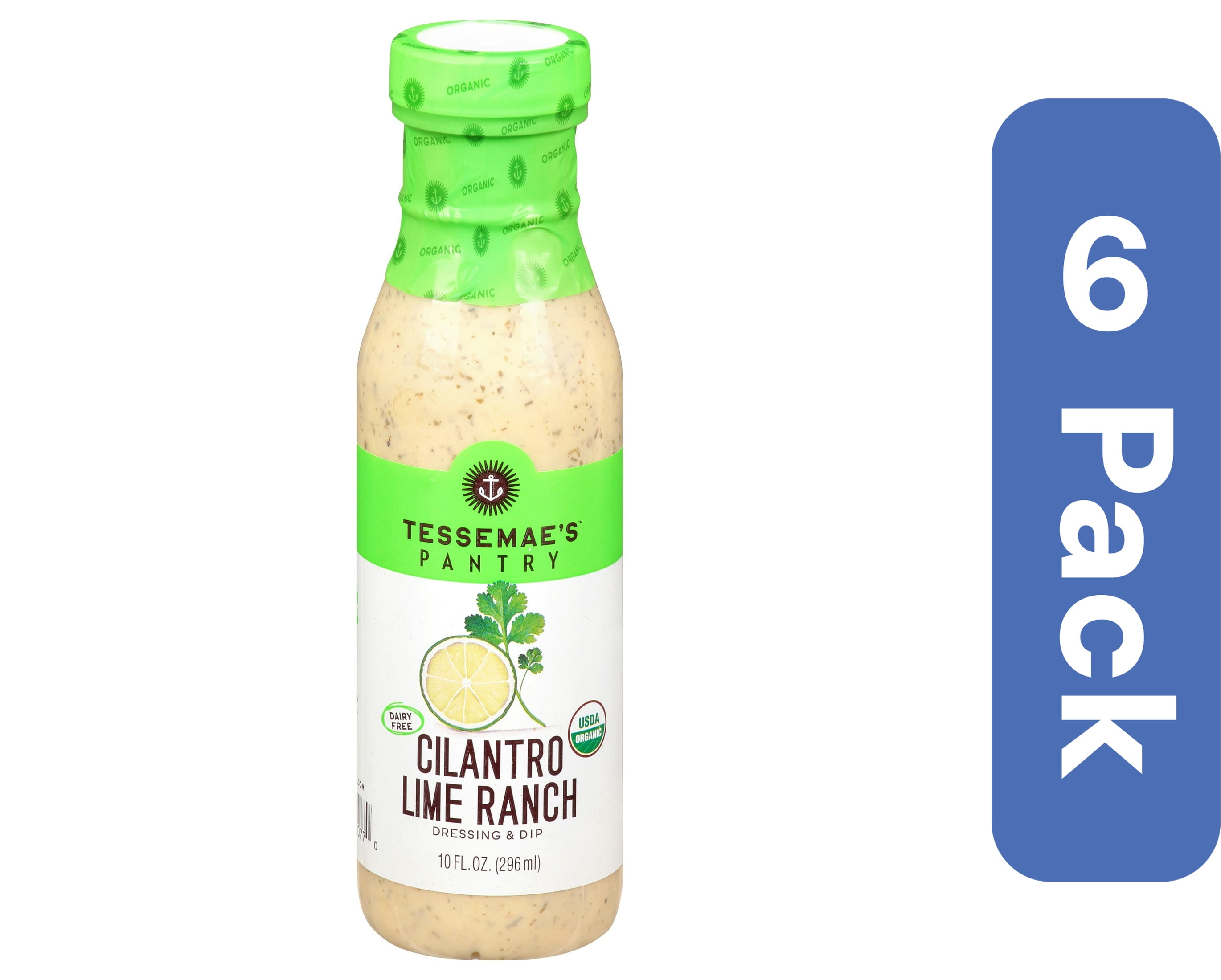Tessemae's Cilantro Lime Ranch Dressing 10 oz (Pack Of 6) - Walmart.com