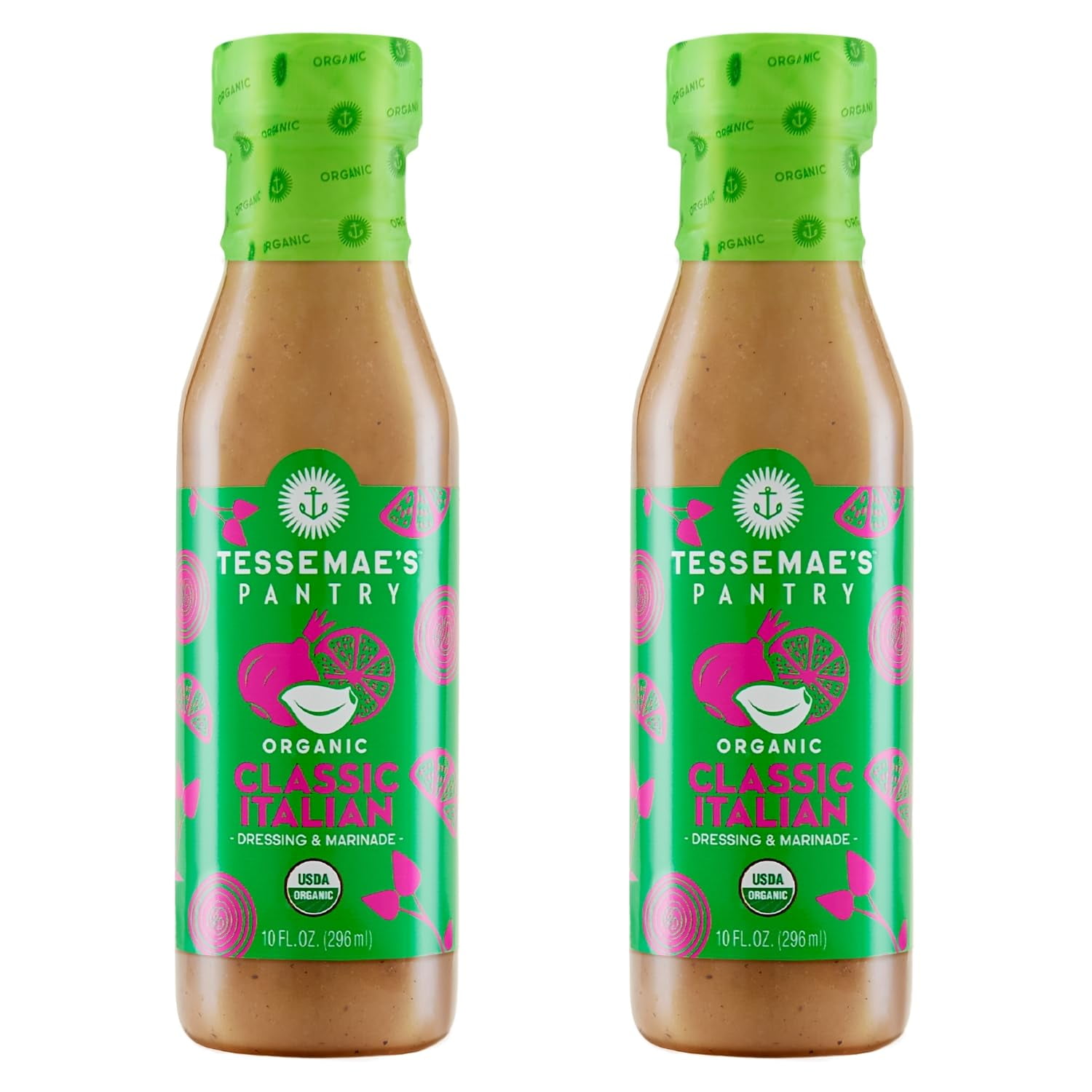 Tessemae's, Pantry, Organic Dressing & Marinade, Classic Italian, 10 fl ...