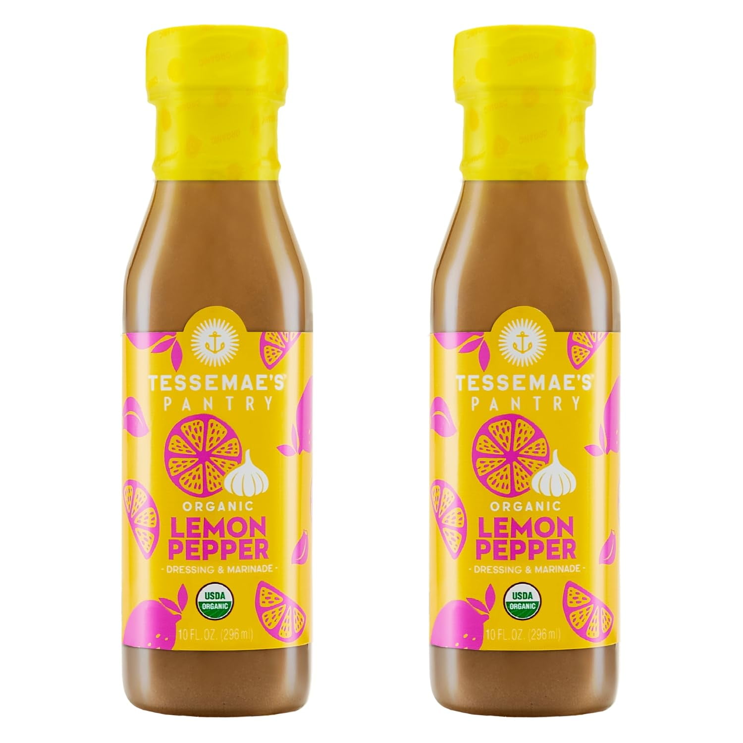 Tessemae's, Pantry, Organic Dressing & Marinade, Lemon Pepper, 10 fl oz ...