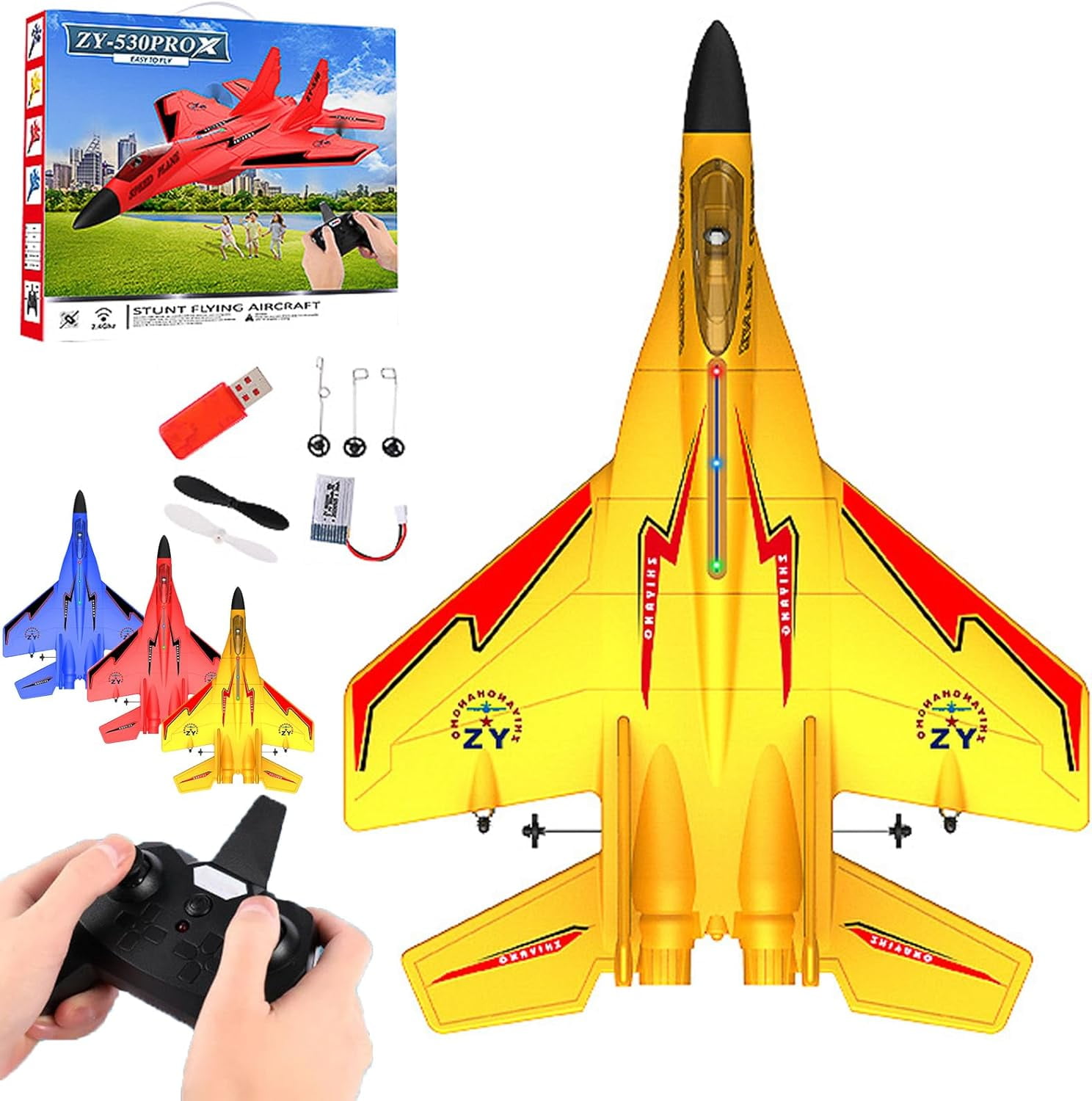 Tessieshop 2.4gHZ Rc Remote Control Fighter Model Toy Wonstorex ...
