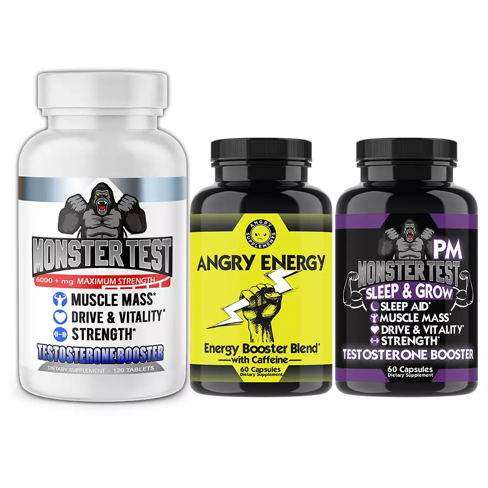 Test Booster Trio w/ Monster Test, Angry Energy and Monster PM - 3PK ...