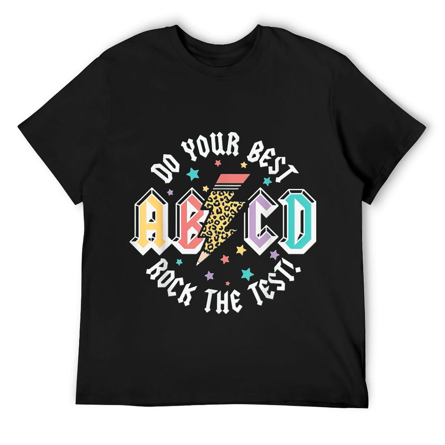Test Day Teachers ABCD Rock The Test Testing Day T-Shirt - Walmart.com