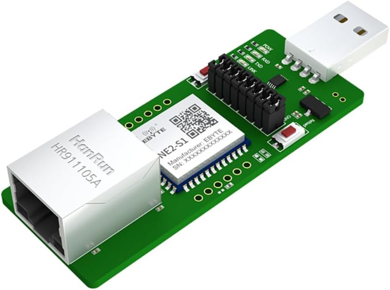 Test Development Board TTL Serial to RJ45 Ethernet Wireless Module NE2 ...