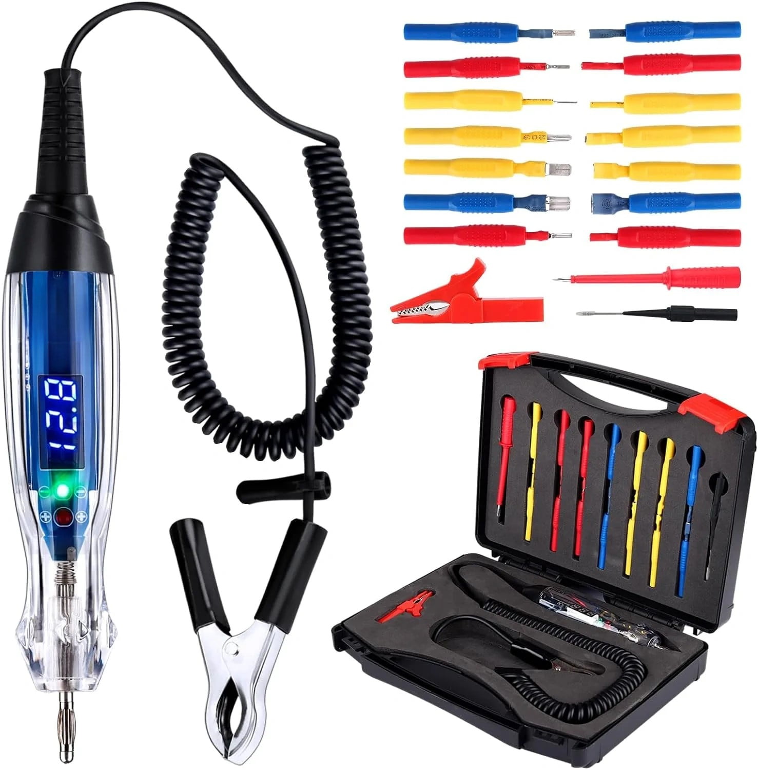 Test Light Probe Kit, 3-36V DC LED Digital Automotive Circuit Tester ...
