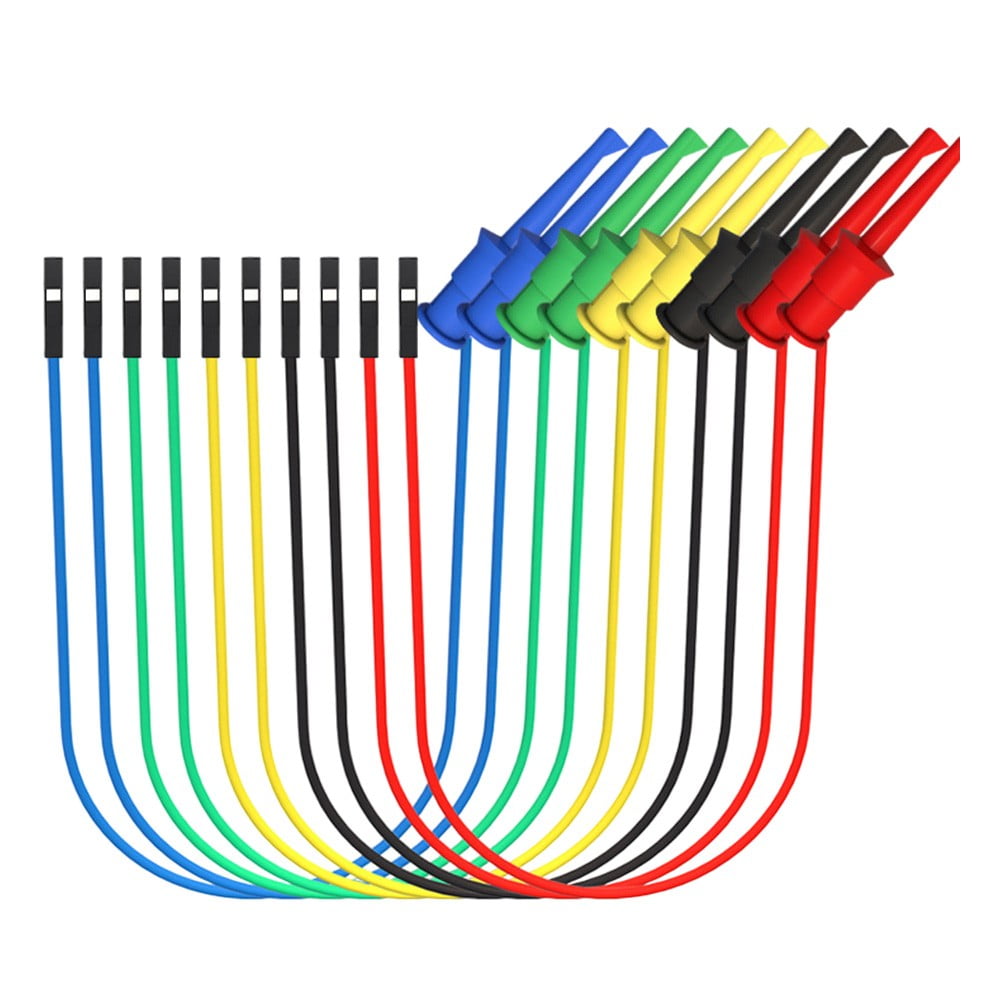 Test Line Breadboard Test Hook Clips Soft Silicone Test Leads Copper ...