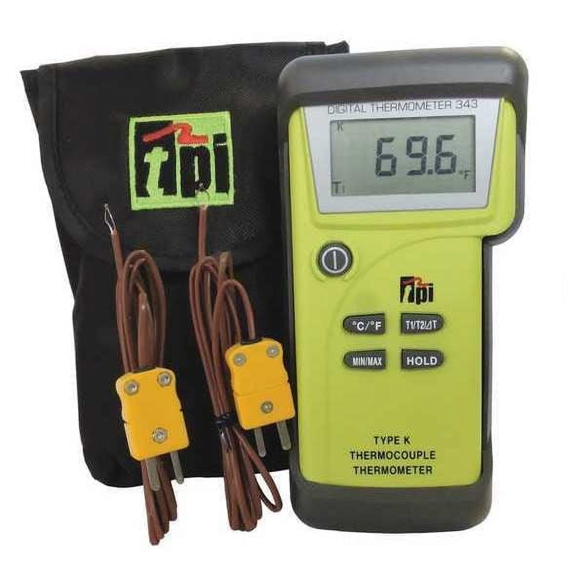 Test Products International Dual Temperature Thermometer,2 Inputs 343C2 ...