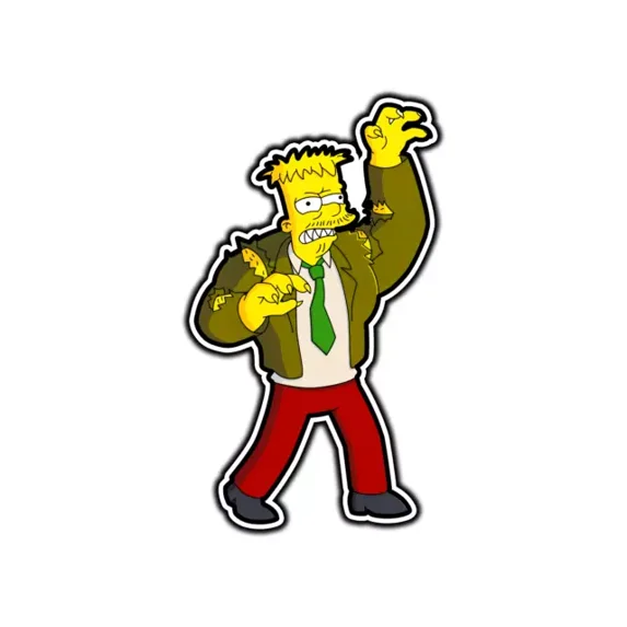Test Subject Bart Waterproof Sticker Phone Decal Water Bottle Stickers ...
