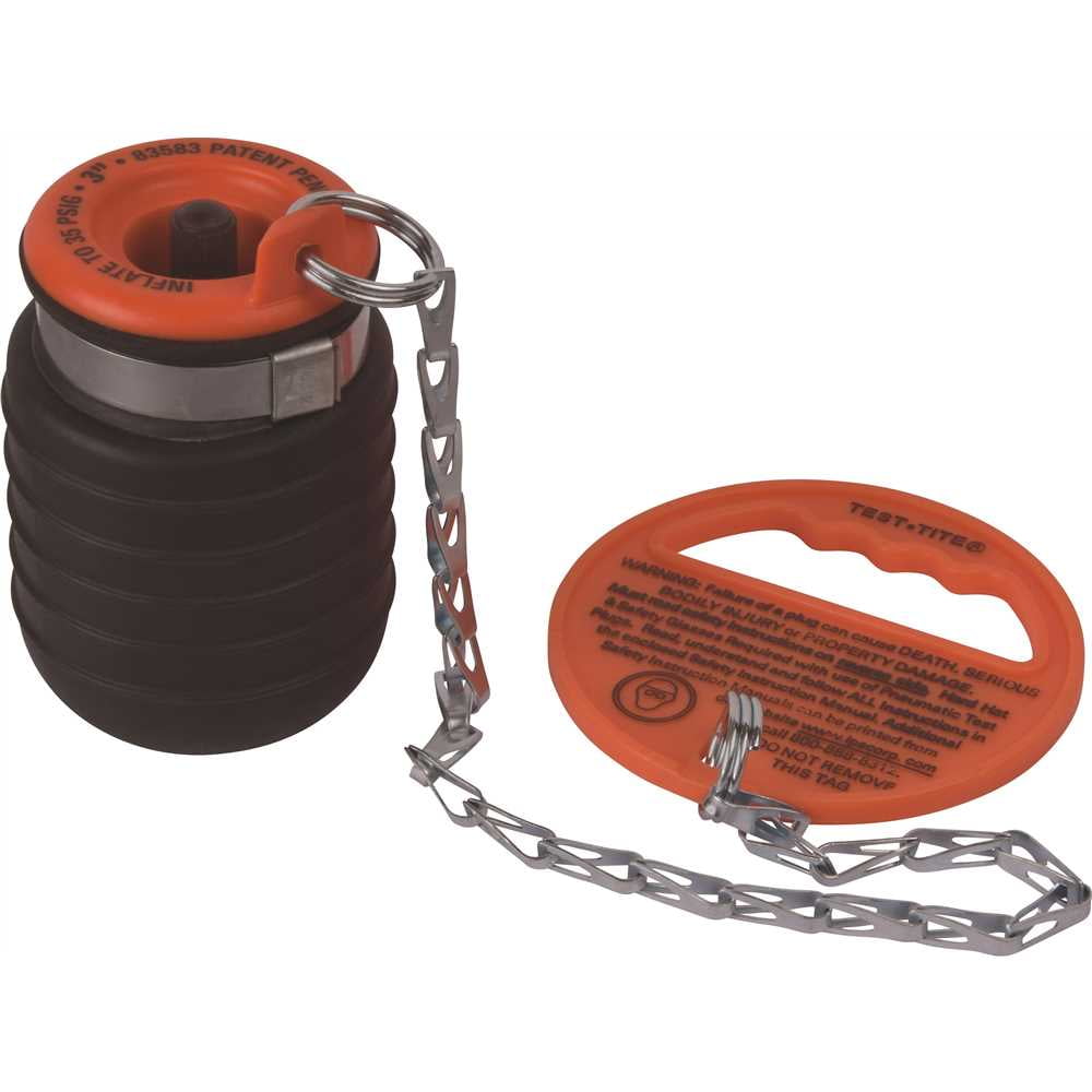 Test-Tite Pressure Relief Pneumatic Test Plug 3" 83587 - Walmart.com