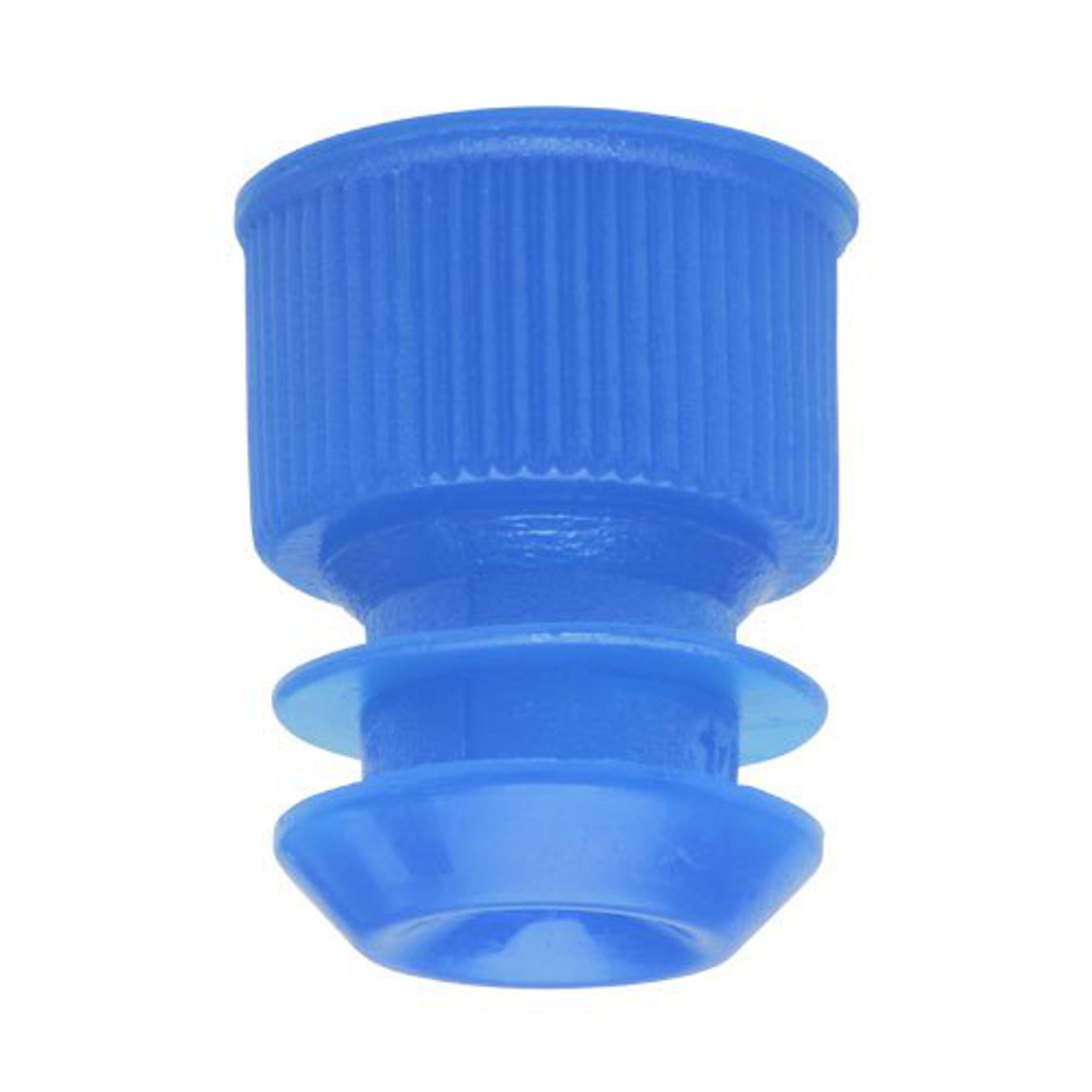 Test Tube Cap, Flange Type, 13mm, Blue, Karter Scientific 208A2 (Pack ...