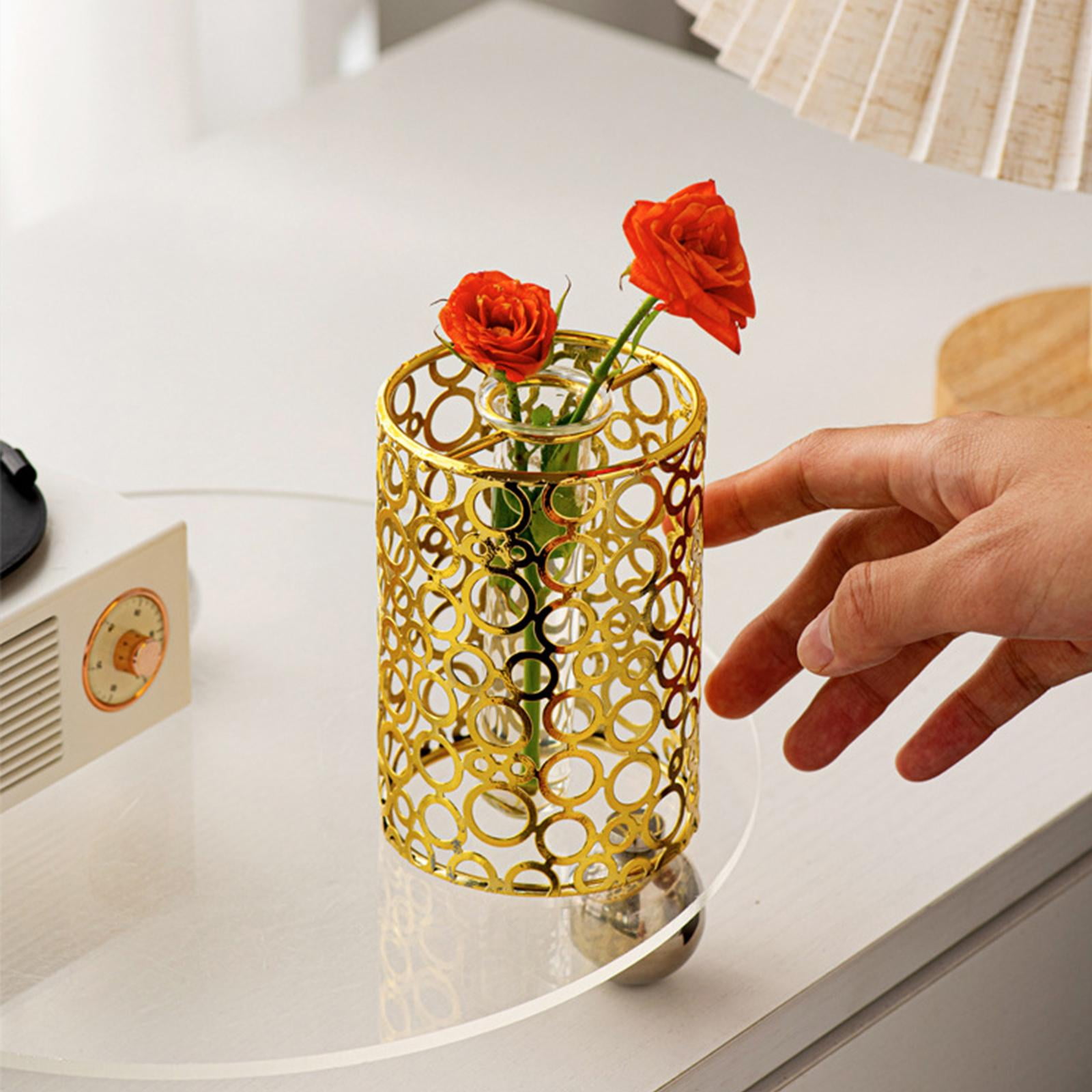 Test Tube Flower Vase Rack Flower Vase for Interior Housewarming Living ...