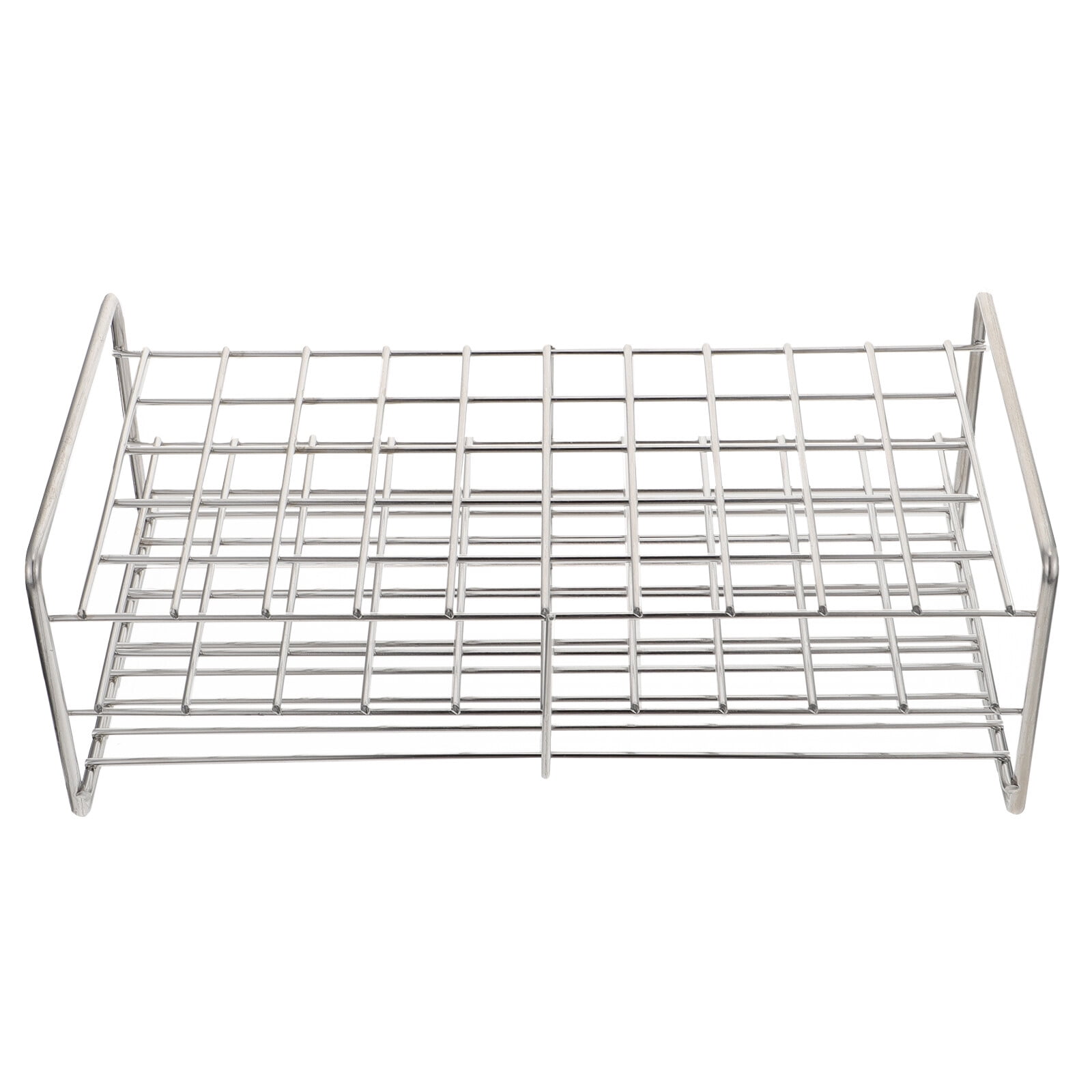 Sturdy Test Tube Holder with 50 Holes for Storage in Silver Stainless ...