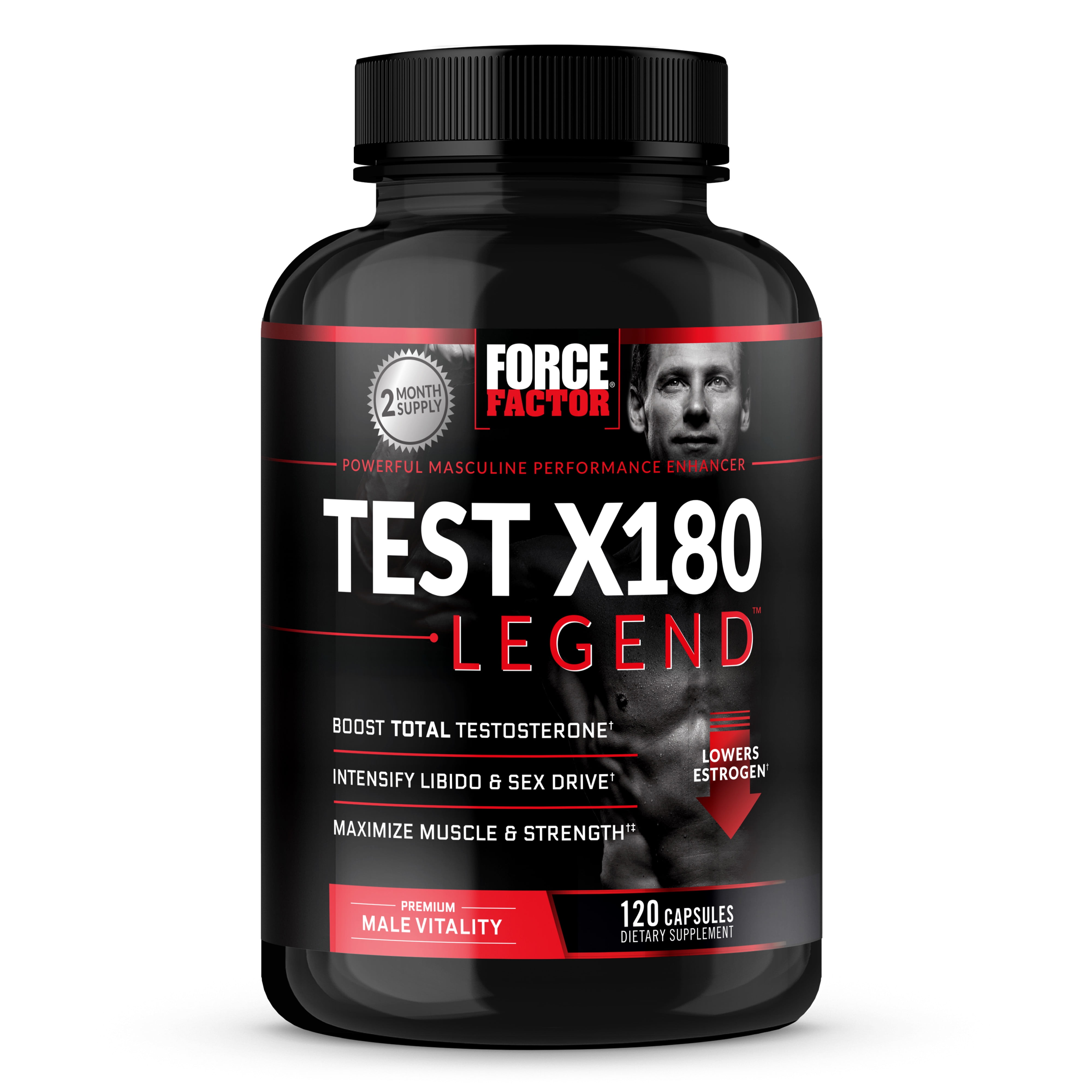 Force Factor Test X180 Testosterone Booster, Enhances Performance ...
