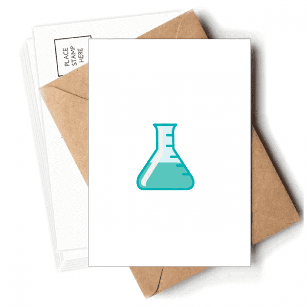 Test-tube Liquid Science Experiment Postcards Envelopes Blank Note ...