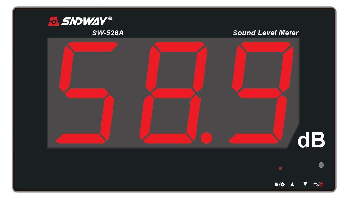 TestHelper SW-526A Sound Level Meter Tester 30-130db 18in Large Screen ...