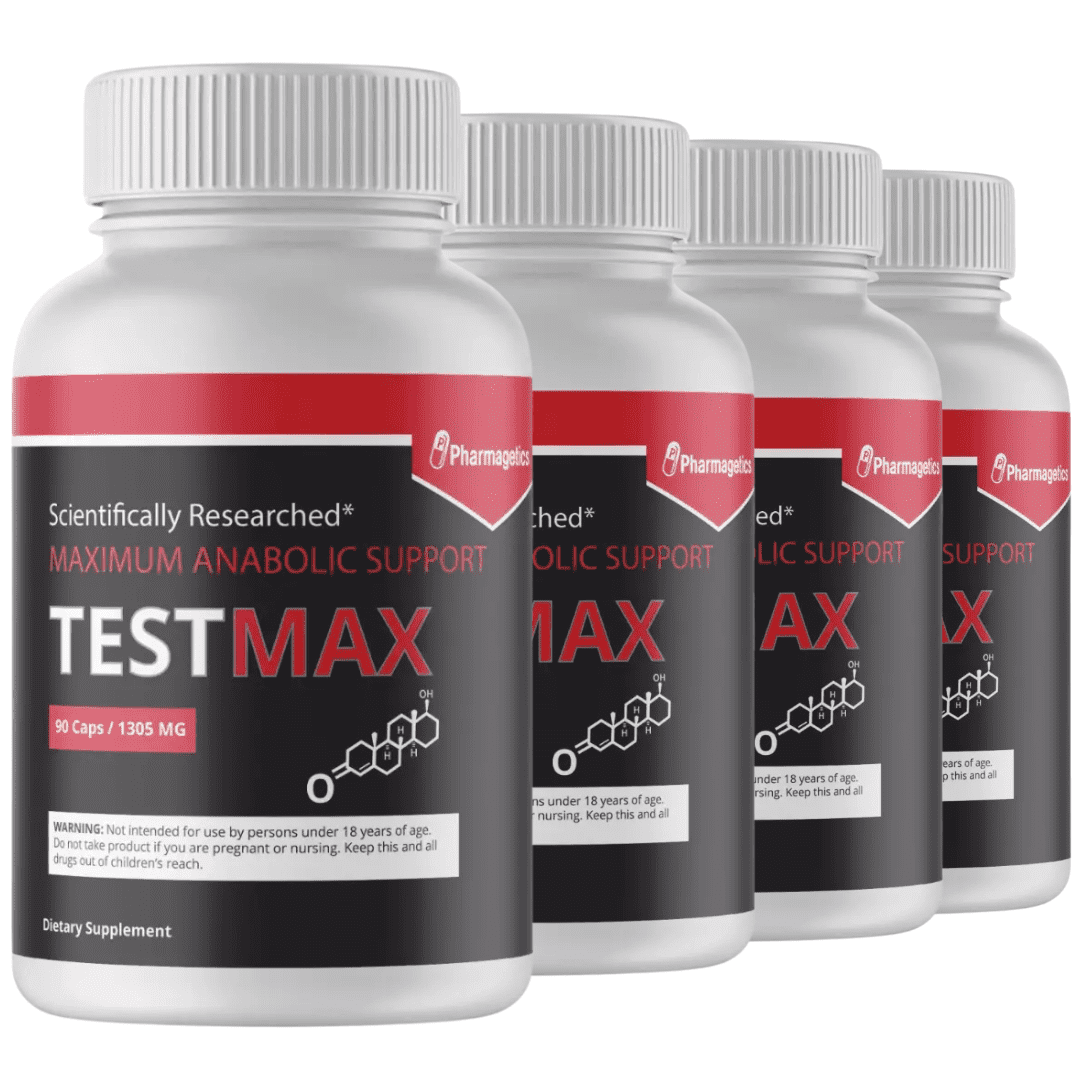TestMax - Extreme Anabolic Activator - Testosterone Booster - 4 Bottles ...