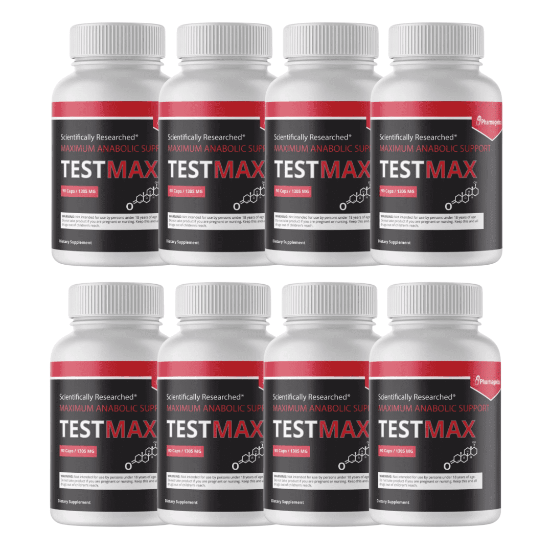 TestMax - Extreme Anabolic Activator - Testosterone Booster - 8 Bottles ...