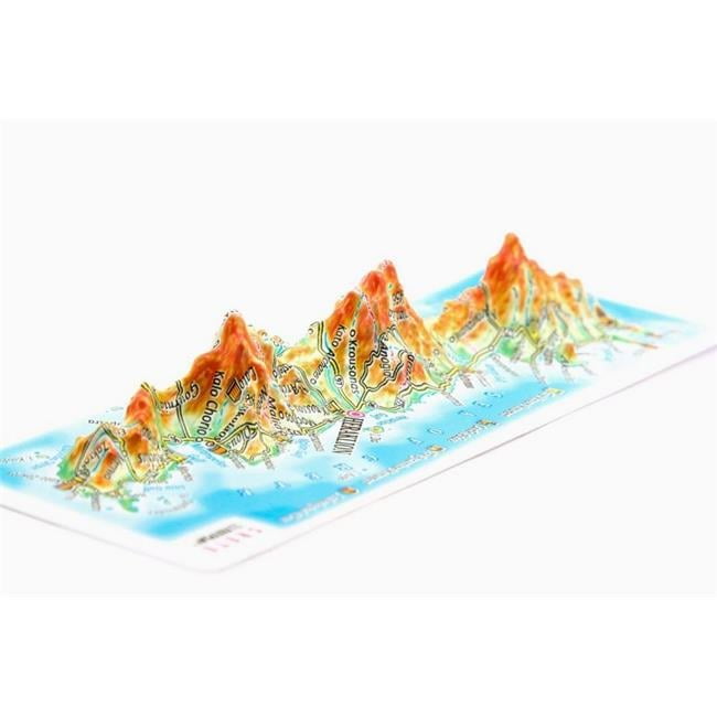 TestPlay 3501 Crete Raised Relief Map, Rubberized Foam Backing Plus ...