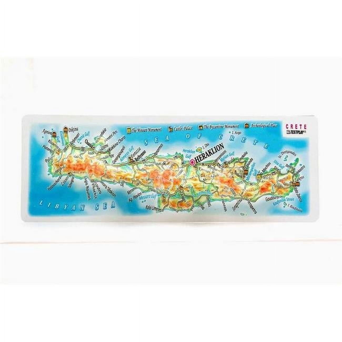 TestPlay Crete Raised Relief Map, Unframed - Souvenir Size - Walmart.com